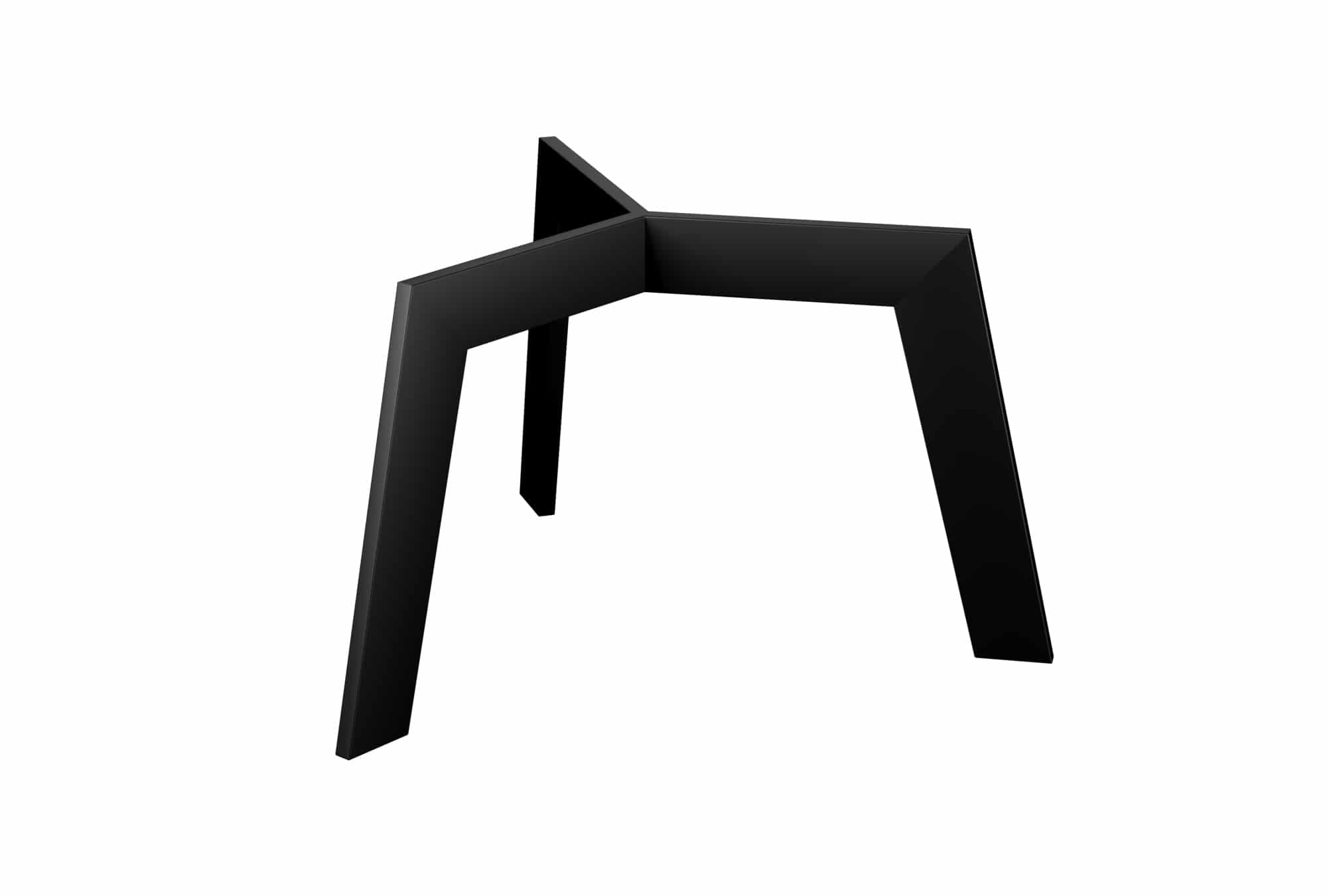 Metal Side Table Leg Triangle S - MetalDecorations.co.uk